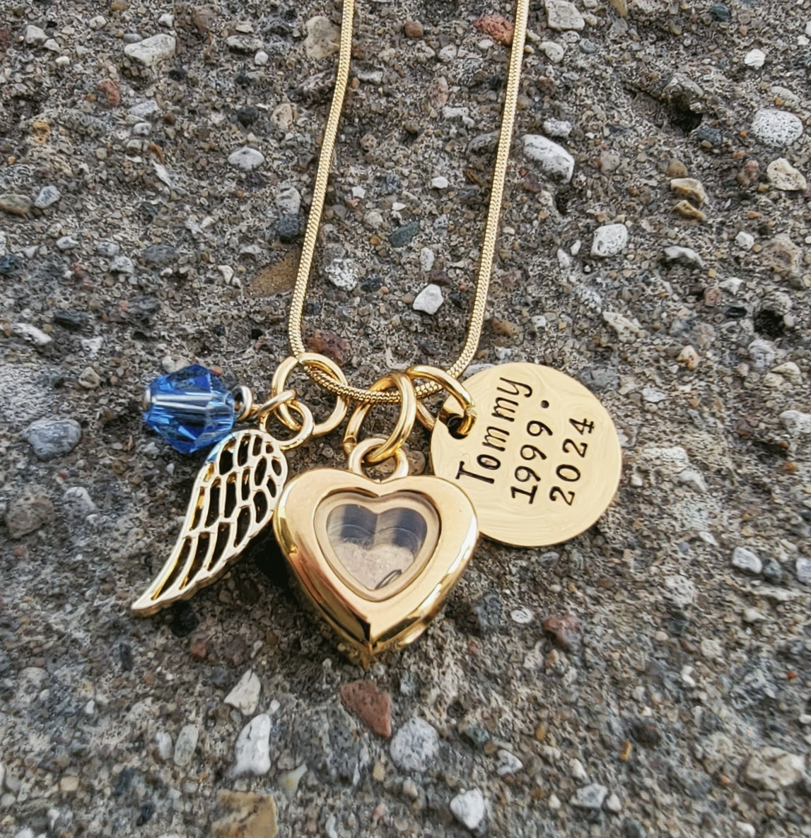 Personalized Tiny Heart Cremation Locket| Payton Leigh Treasures