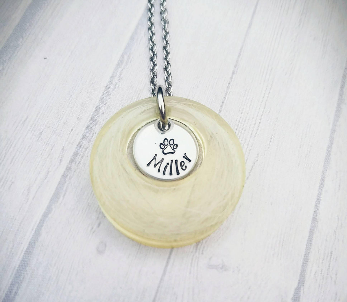 Actual Hair Pet Memorial Necklace - Hand Made Hair Bead - Loved One's ...